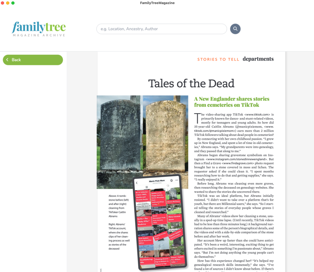 Magazine Archive – Family Tree Magazine Store