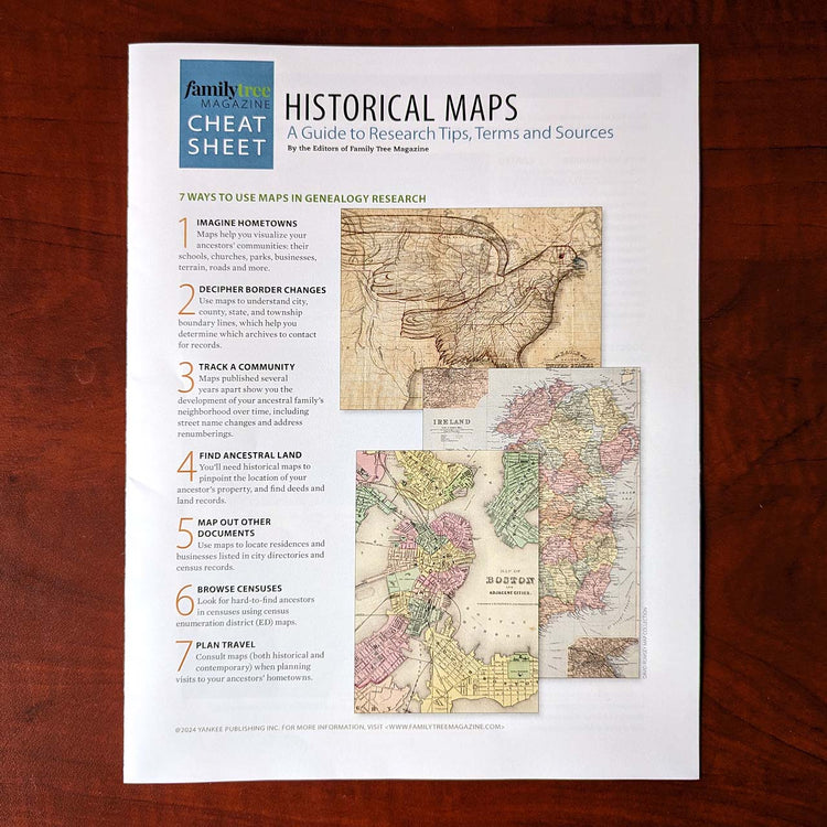 Print Cheat Sheets – Family Tree Magazine Store