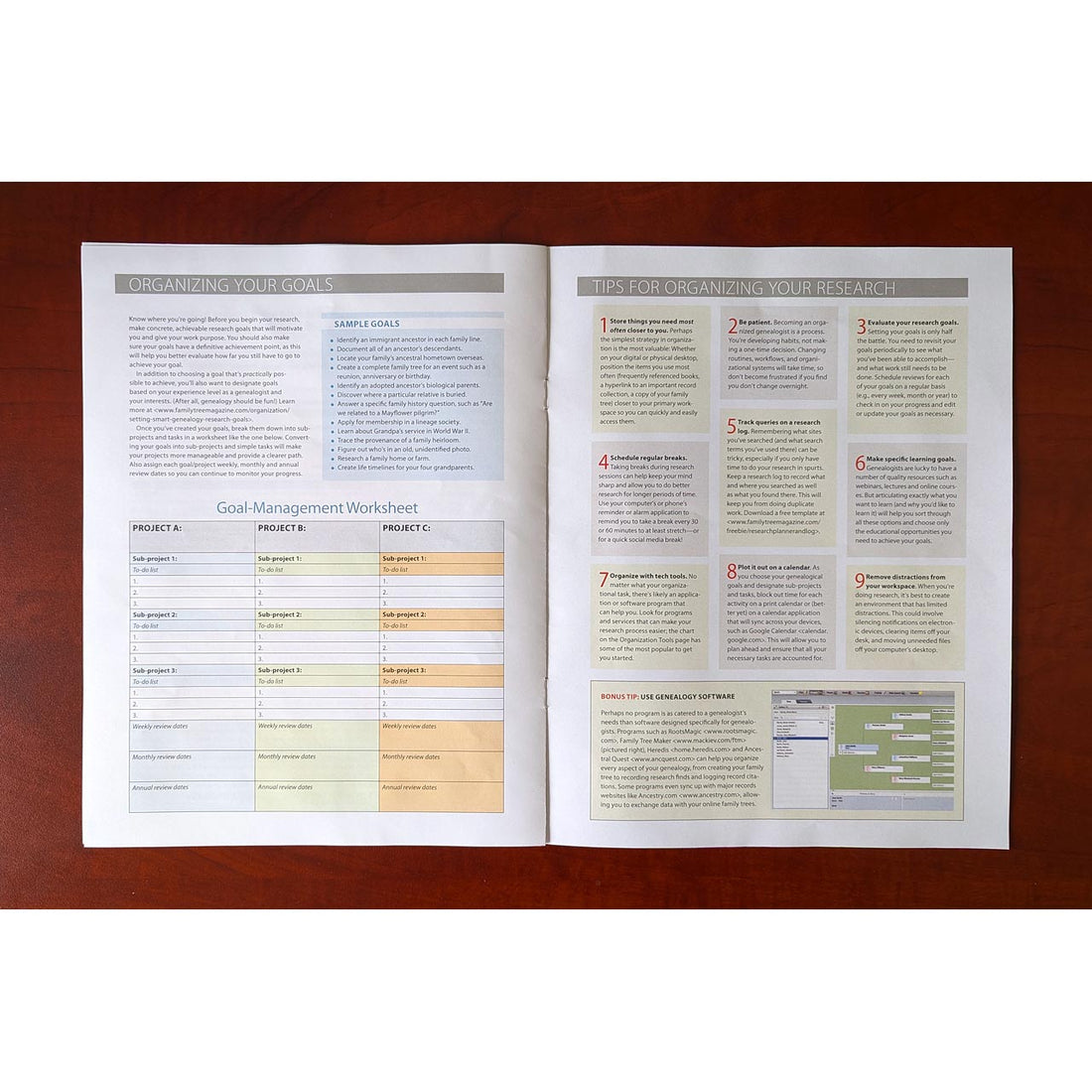 Organizing Your Genealogy Cheat Sheet - Print Edition – Family Tree ...